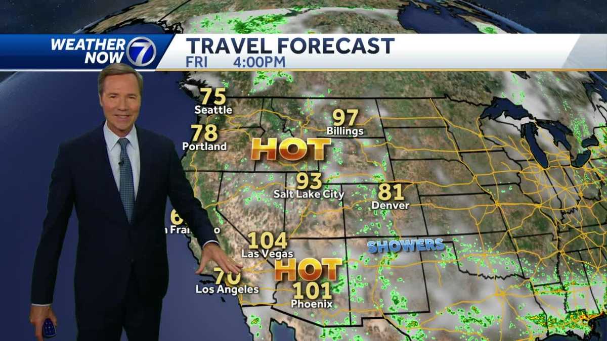 Travel weather looks good