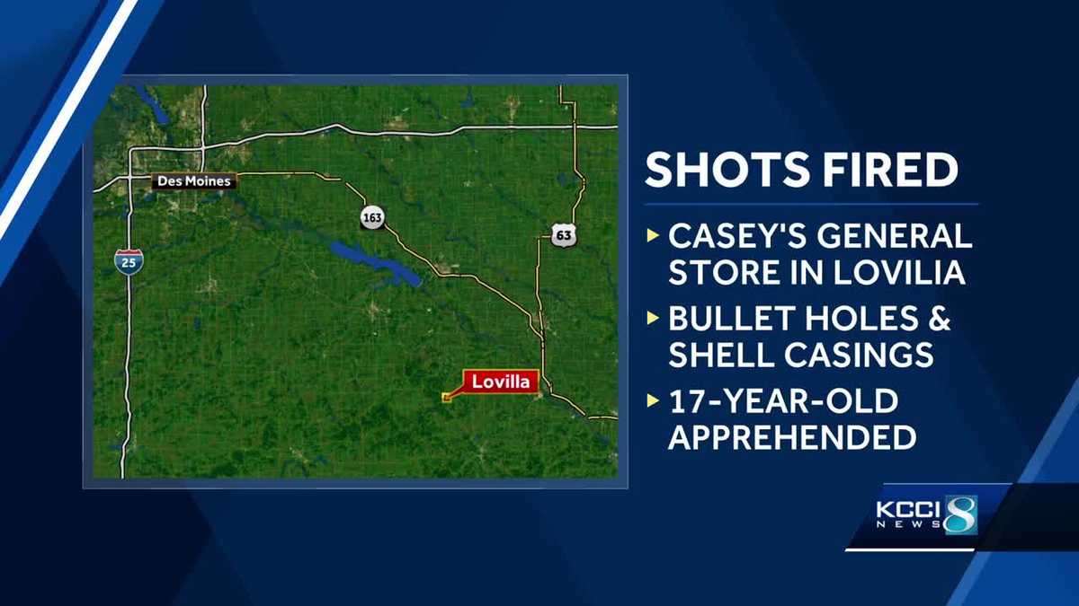 Iowa 17-year-old in custody after report of shots fired at Casey's store