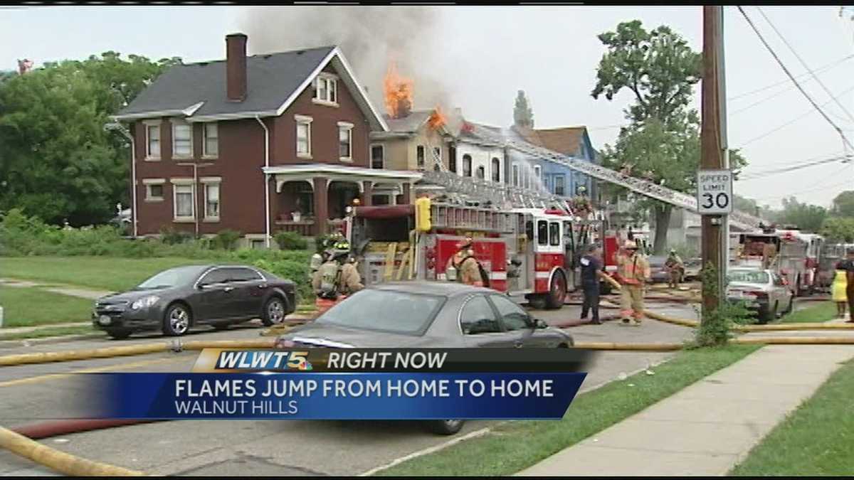 Houses burned in Walnut Hills fire