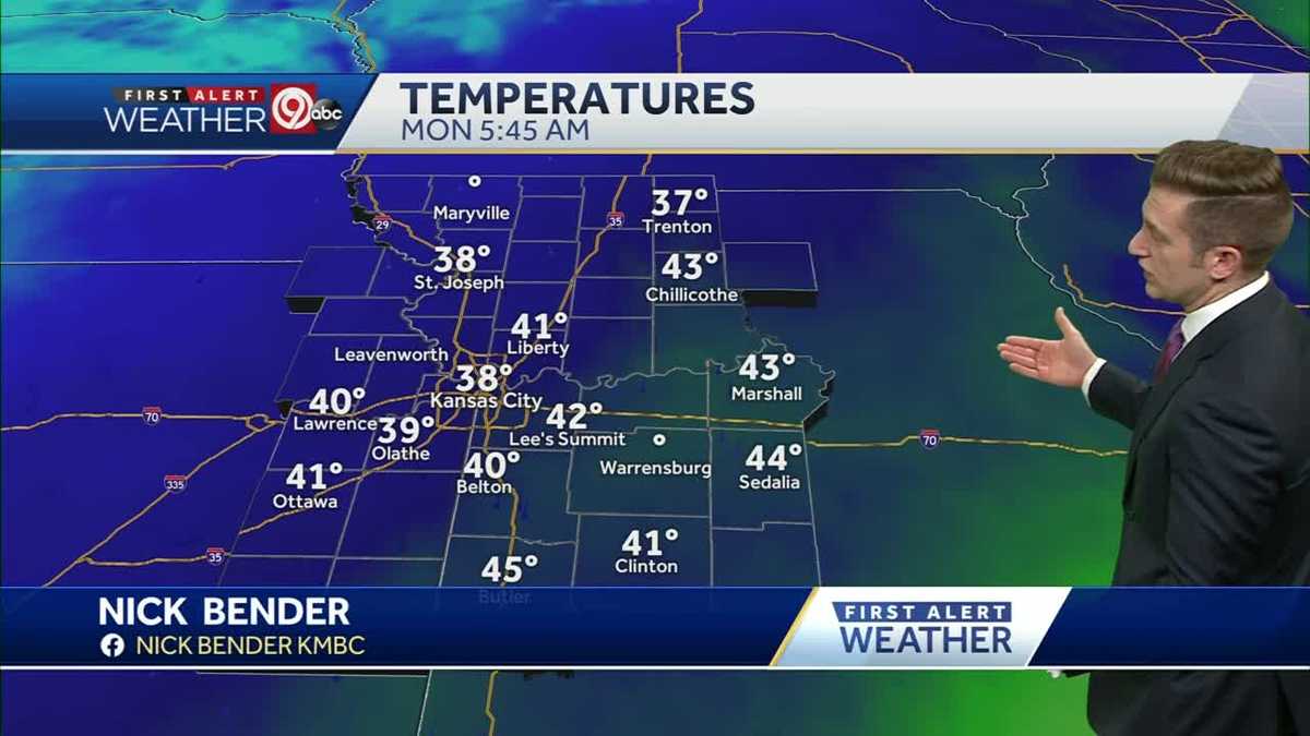 Chilly Monday, snow or ice possible later this week