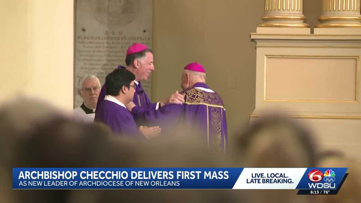 Checchio presides over first mass as archbishop; hundreds turn out for ...