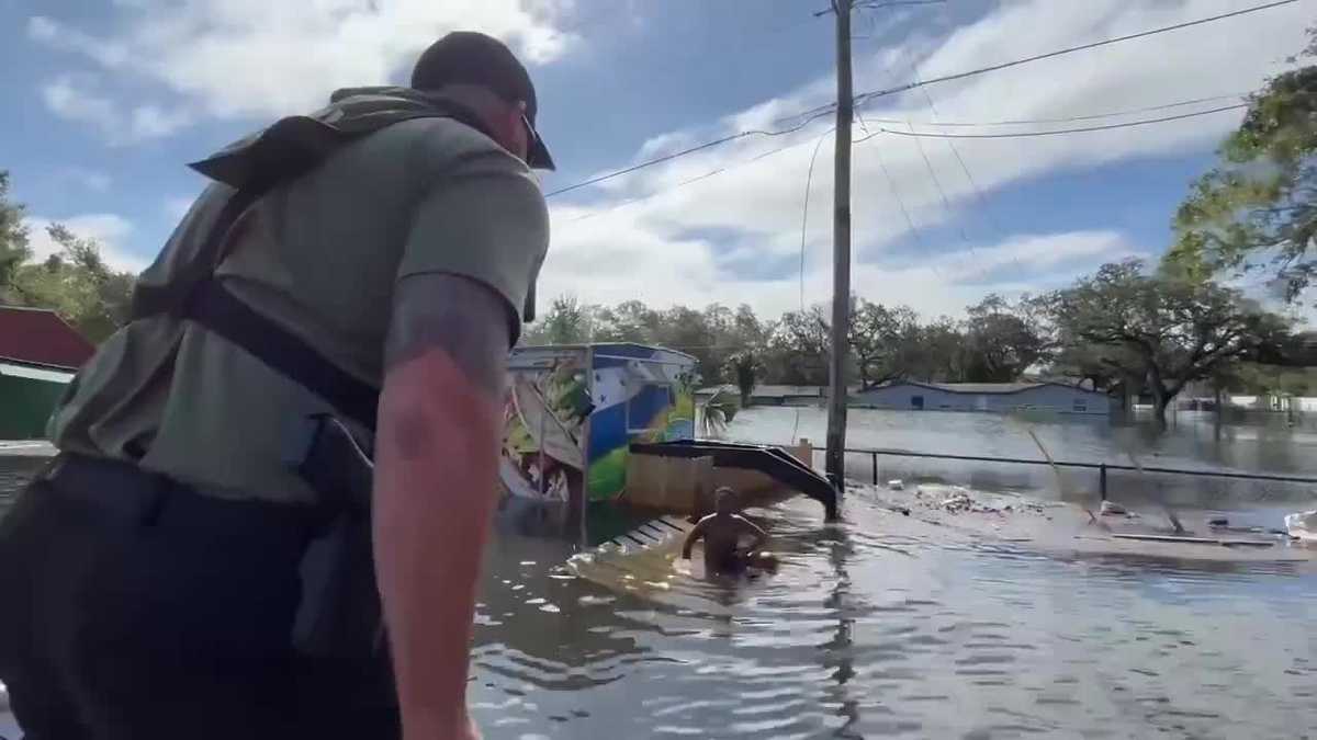 Watch: Florida sheriff's office rescues 14-year-old boy from Hurricane Milton floodwaters
