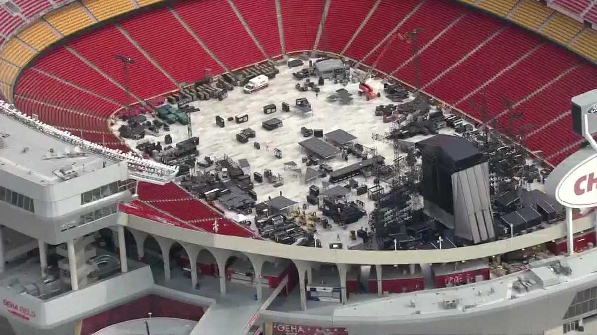 NewsChopper 9: Inside Arrowhead Stadium day before Taylor Swift concert
