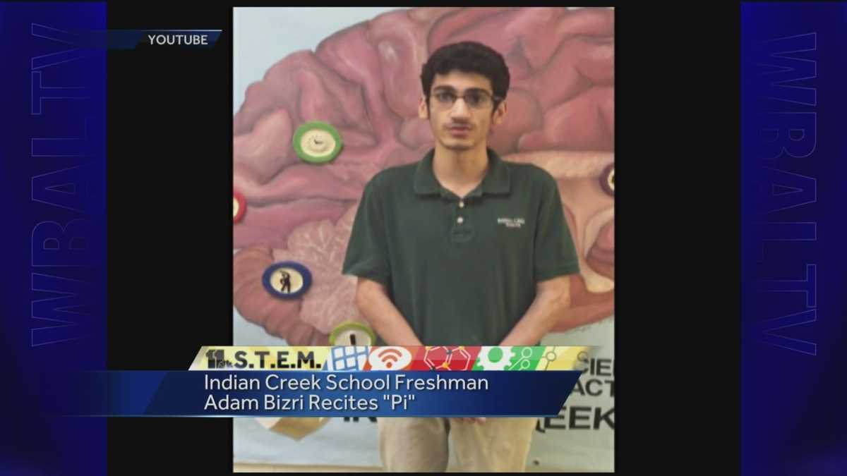 Student recites 600 digits of number Pi for Pi Day