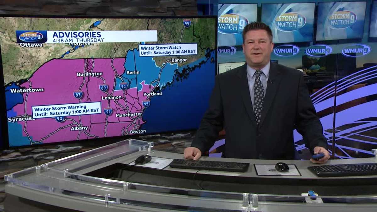 NH forecast video: Quiet, colder Thursday before snow moves in