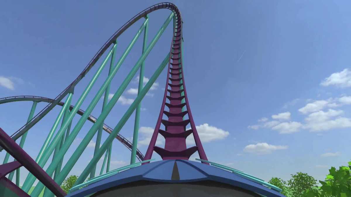 Take a ride on SeaWorld's Mako hypercoaster