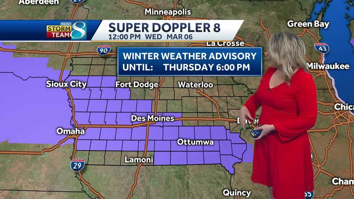 Winter weather advisory for incoming snow system