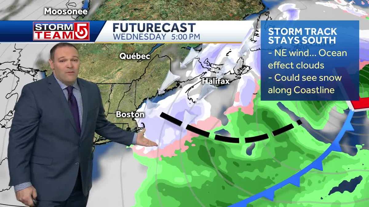 Video: Ocean-effect snow showers possible midweek