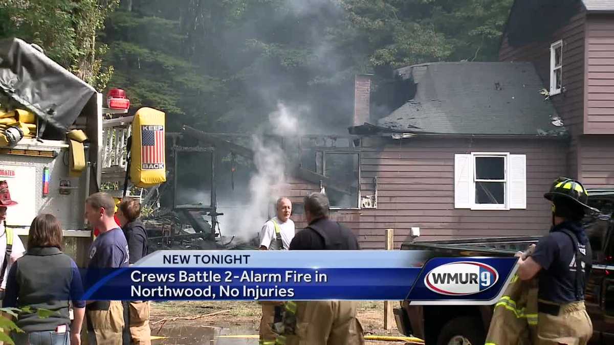 Crews battle 2-alarm fire in Northwood