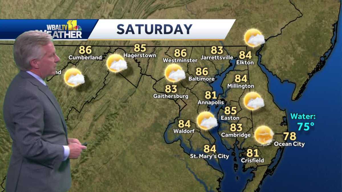Slight drop in humidity Saturday