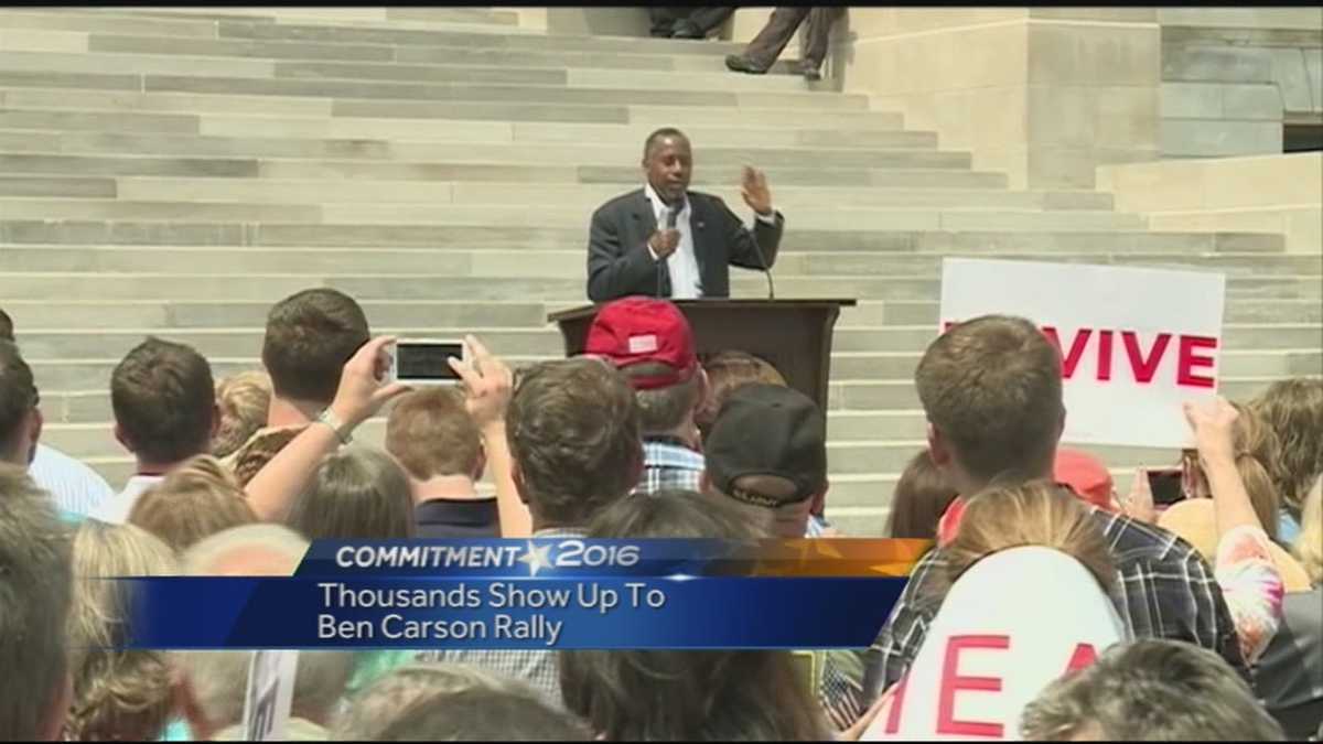 Thousands show up to Ben Carson Rally