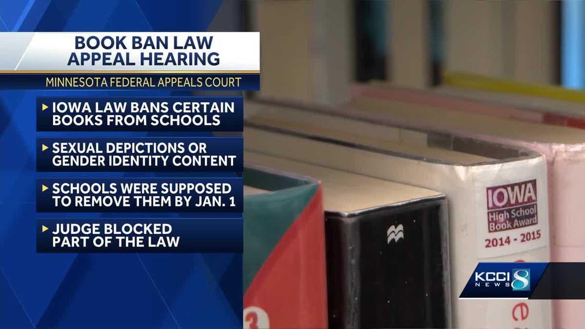 Iowa book ban challenge goes to federal appeals court