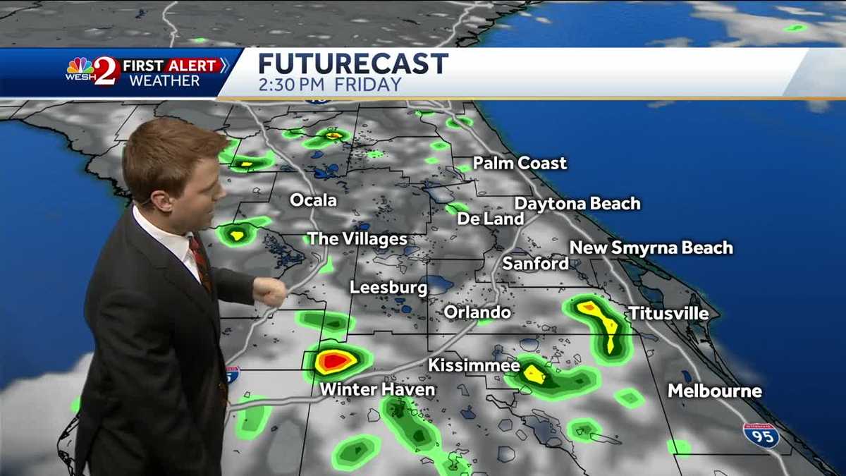Low rain coverage, severe weather unlikely Friday evening