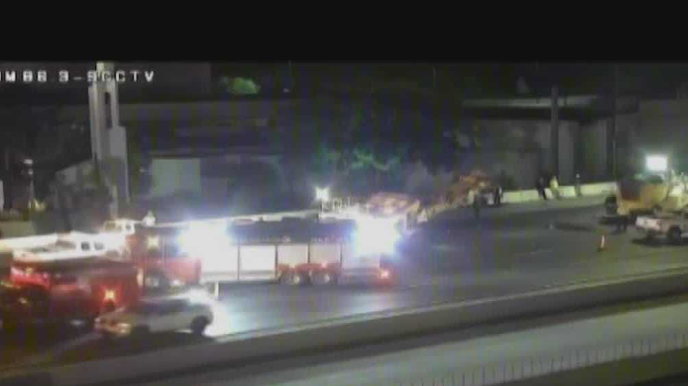 Crash involving construction workers prompts I-4 closure