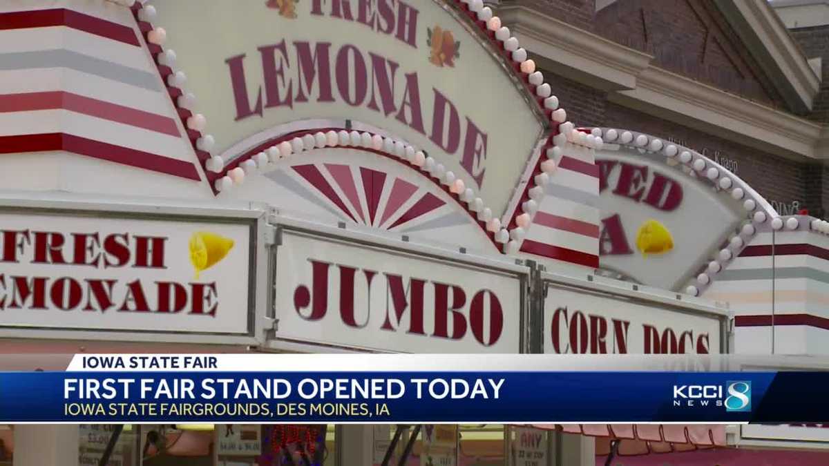 First stand opens at the Iowa State Fairgrounds' Midway
