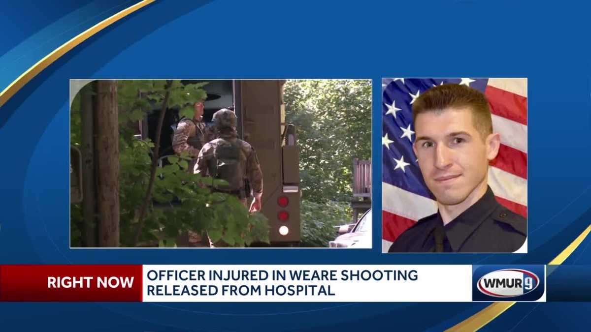 Weare police officer wounded in shooting released from hospital
