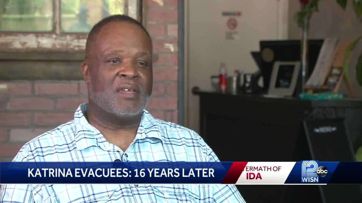 Man who evacuated to Milwaukee after Katrina watches Ida