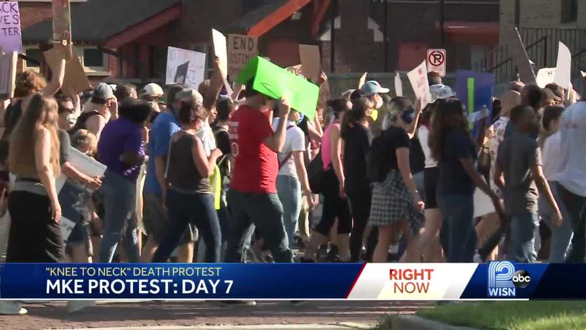 Day 7 of protests: Two groups march through Milwaukee, Wauwatosa