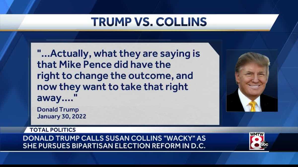 Under attack by Trump, Collins perseveres on election reform