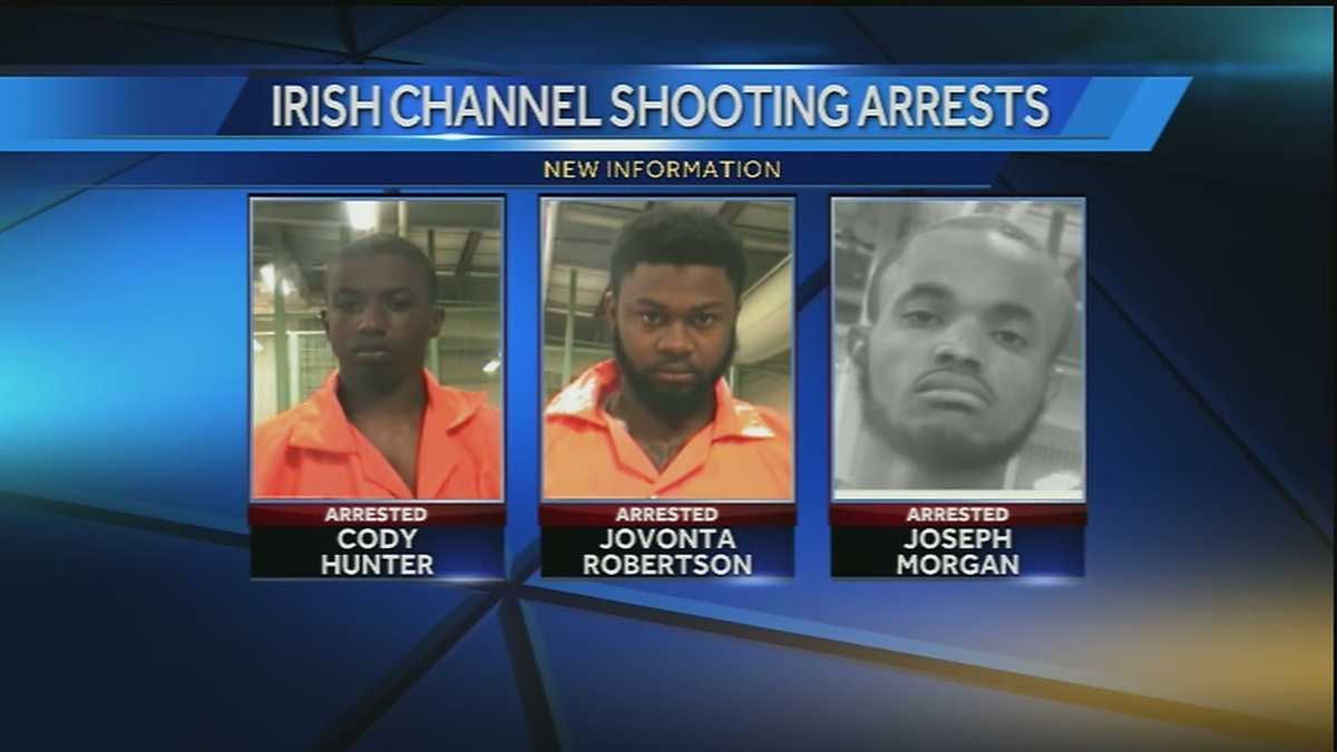 Three arrested in Irish Channel shooting