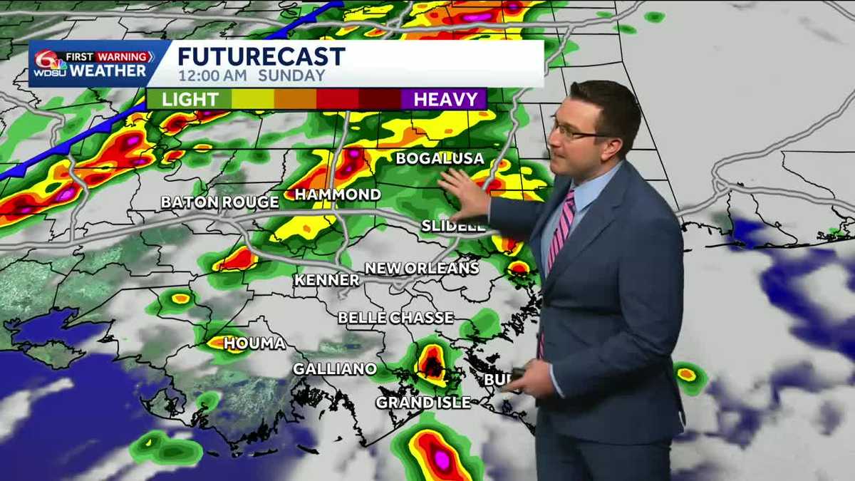 Tracking rain and storms moving in Saturday and Saturday night