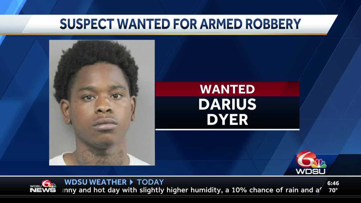 Kenner Police Department searching for armed robbery suspect