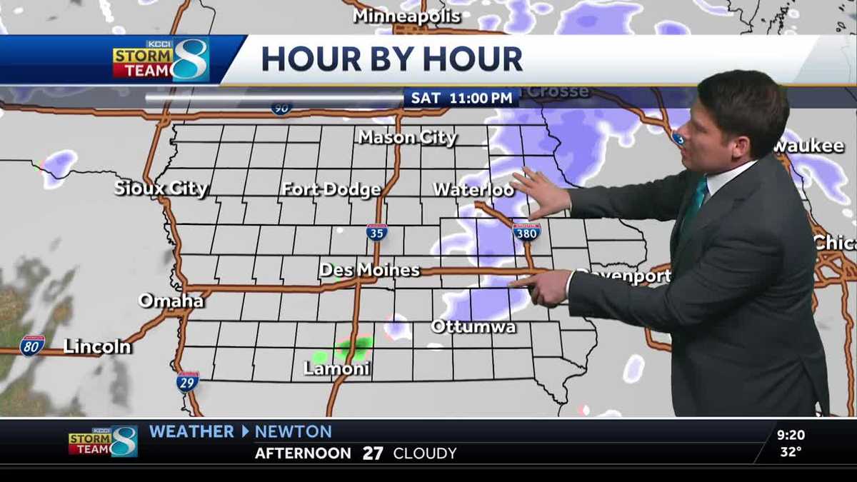 Iowa forecast: A slight temperature bump brings some snowflakes