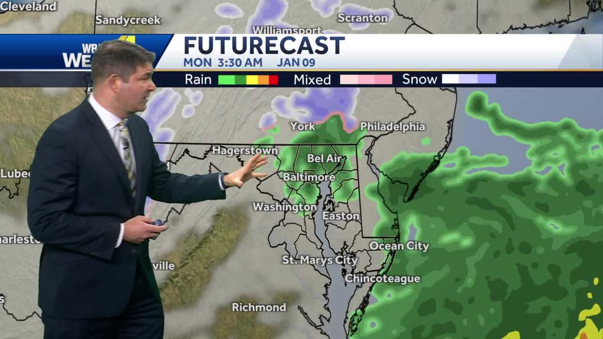 Chilly with showers coming Sunday night