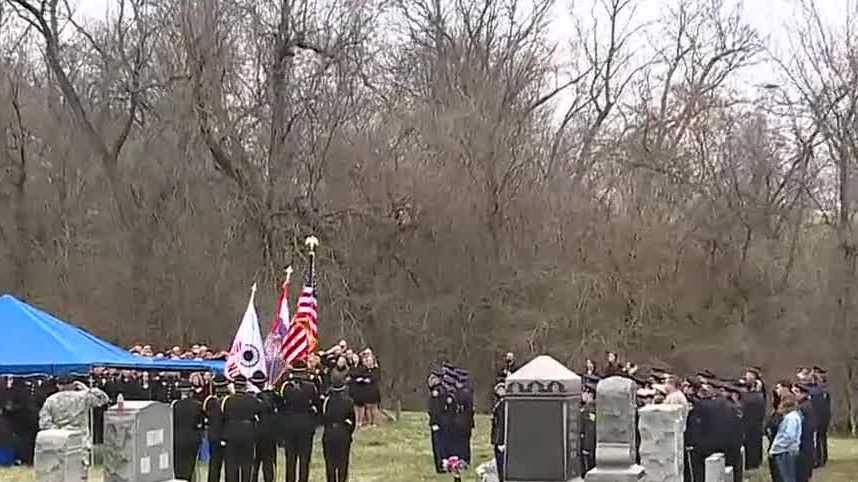 VIDEO: Taps played for Independence police officer Cody Allen