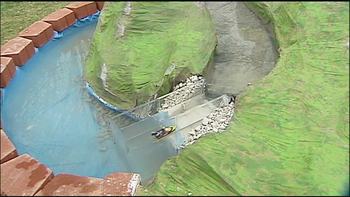 Panama Canal model on display
