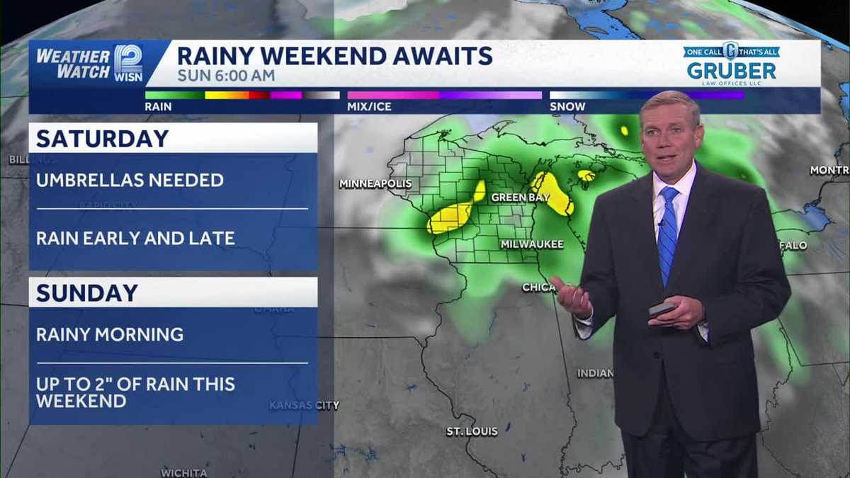 Rounds of rain expected across SE Wisconsin for the next week