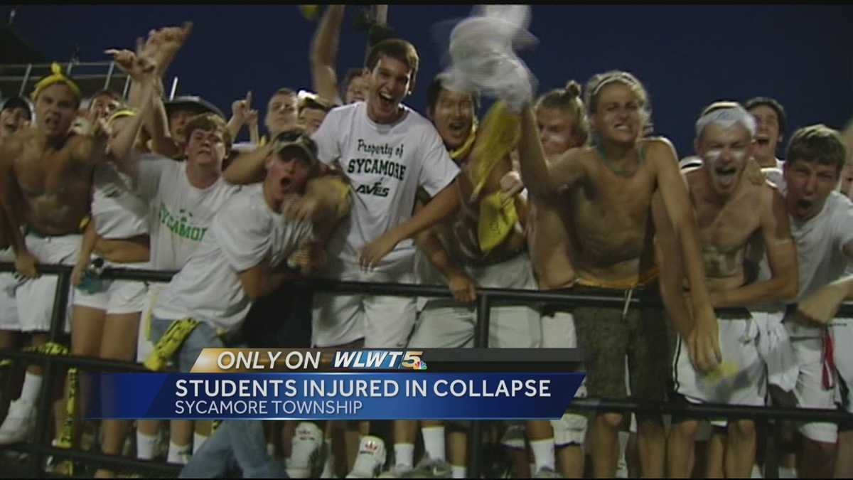 Several injured when railing collapses at high school football game