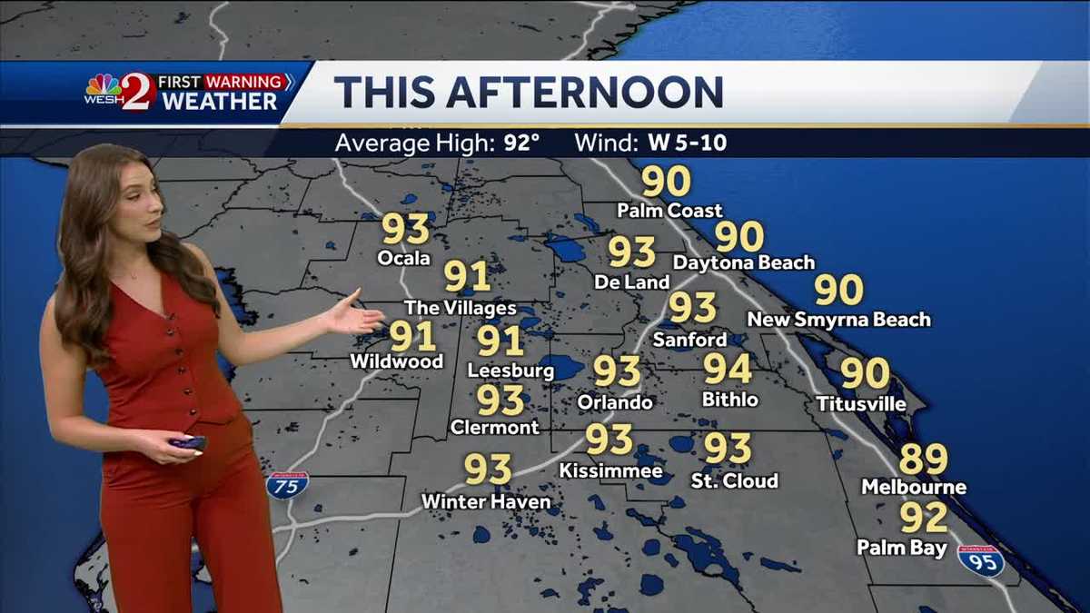 Rain chances increase Tuesday with temps feeling like triple digits