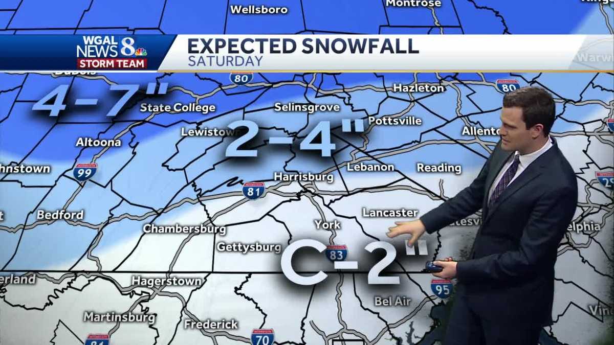 WATCH: Snow/mix arrives Saturday