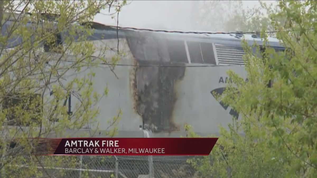 Crews respond to Amtrak fire in Milwaukee