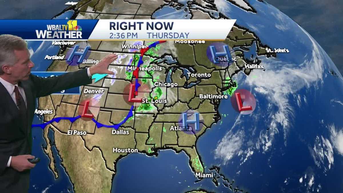 Dry, mild Friday in Maryland