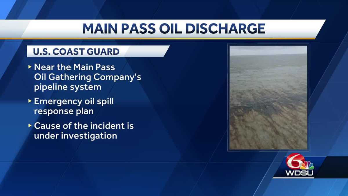 Oil spill reported near Plaquemines Parish