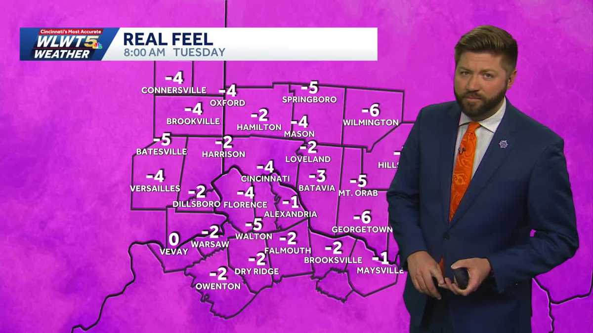 Tracking below zero wind chills coming to Greater Cincinnati