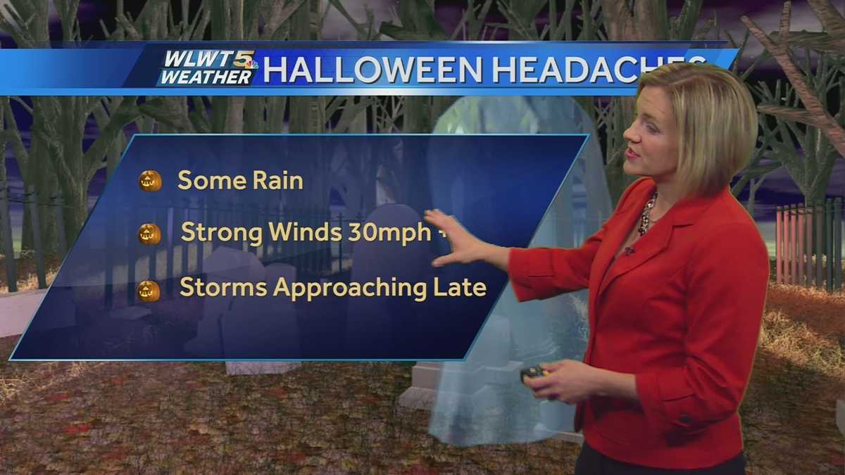 Windy, rainy Halloween ahead