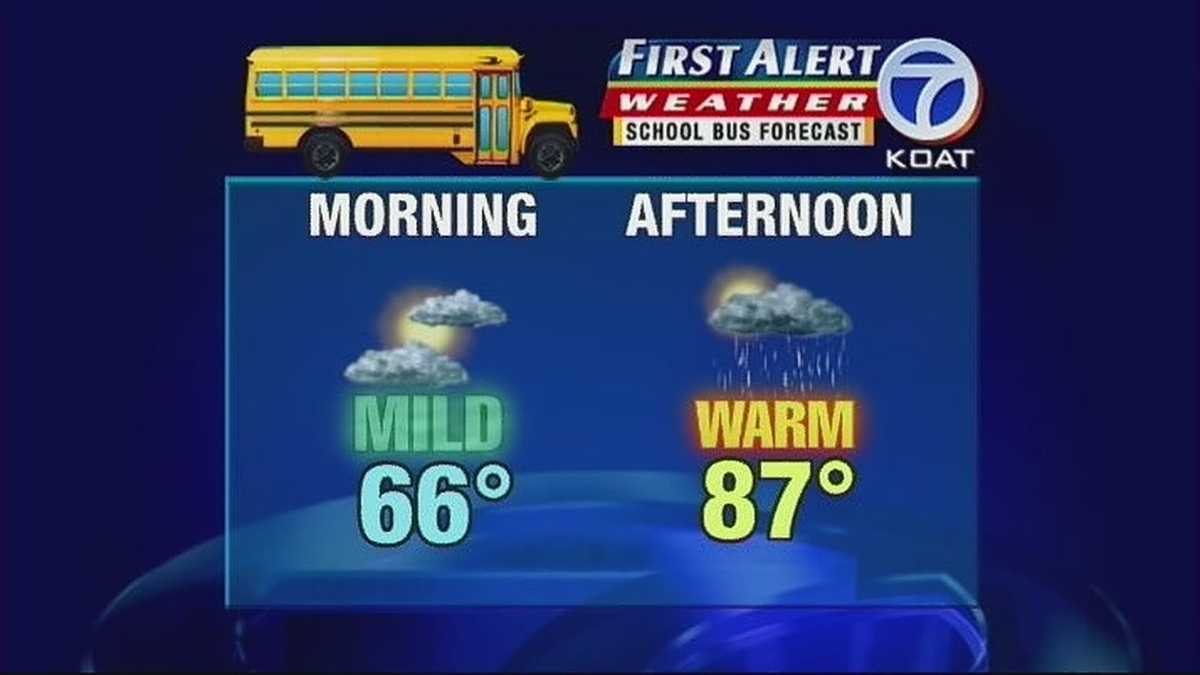 Bus stop forecast for Wednesday, August 14