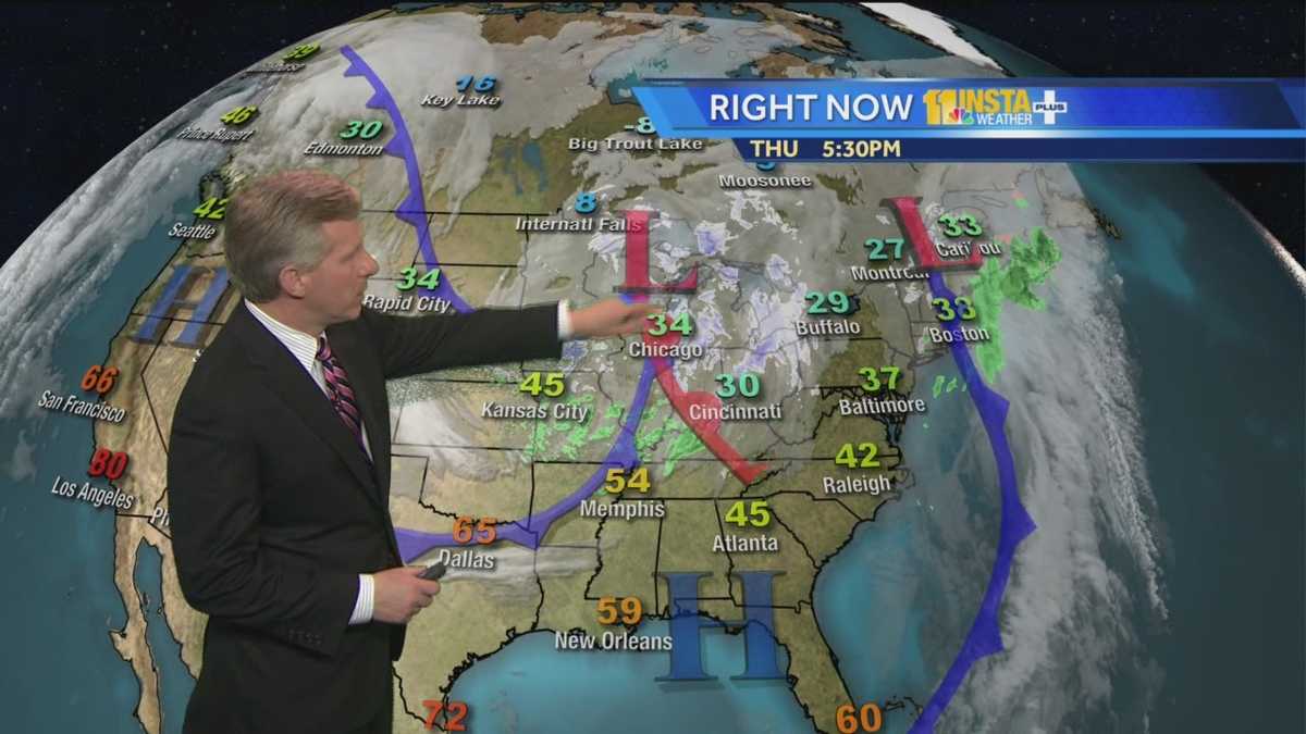 Clipper storms to bring snow showers