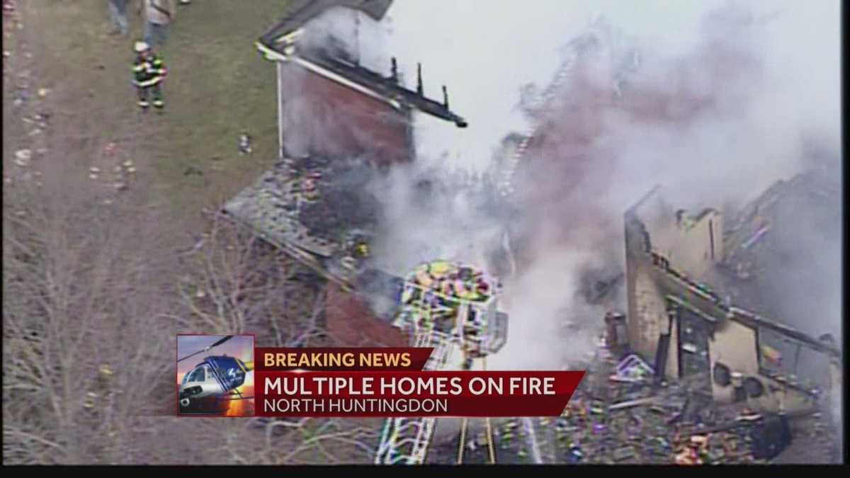 Fire destroys neighboring homes in North Huntingdon