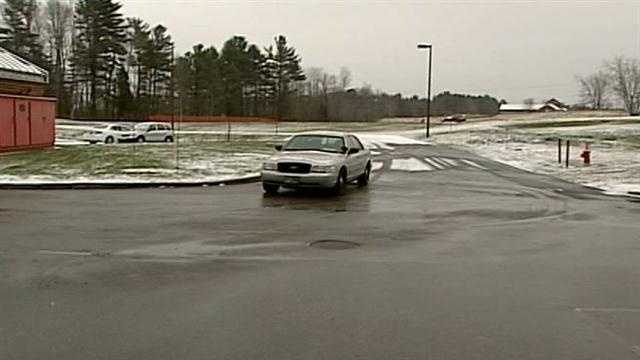 Jessica Linscott arrives at Rockingham County Jail
