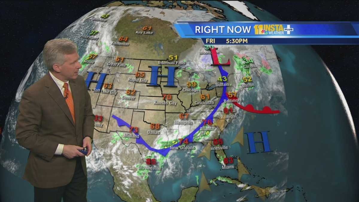 Tom updates weekend weather forecast