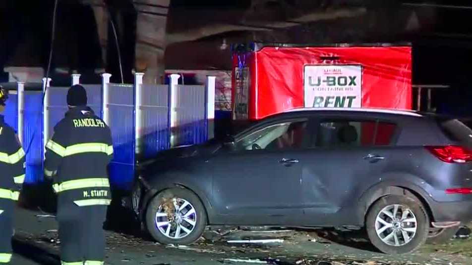 Car hit home in Randolph
