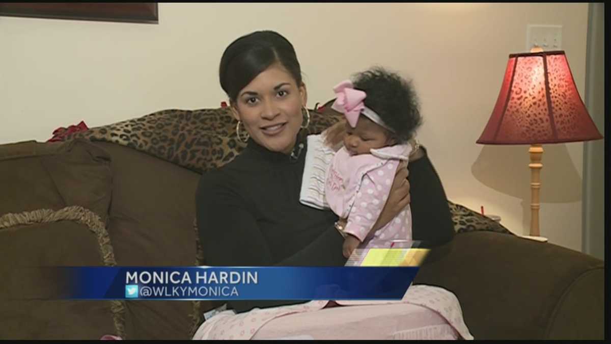 WLKY's Monica Hardin introduces her new daughter