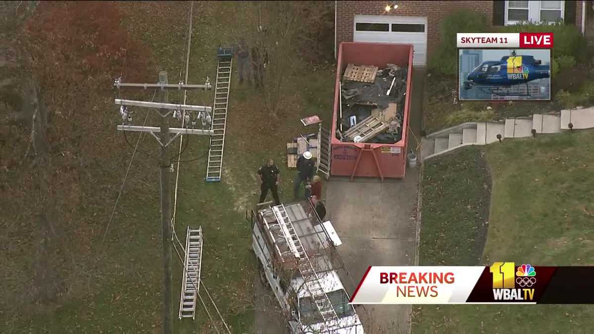 Ladder touches powerline, 3 people injured