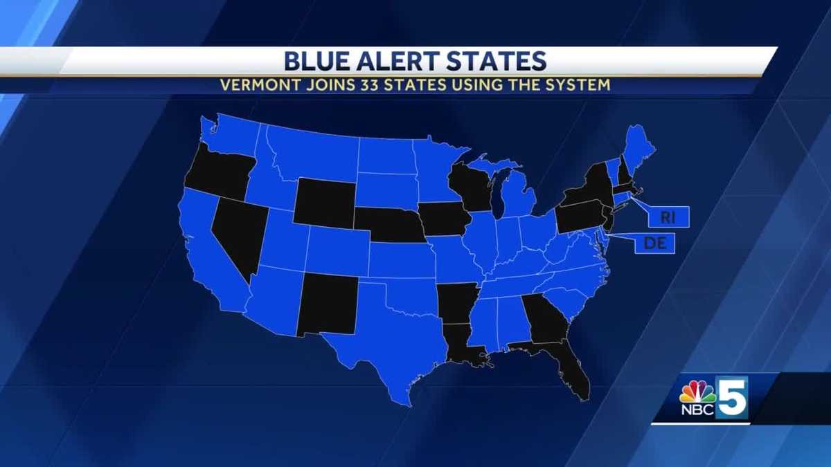 Vermont adopts Blue Alert system