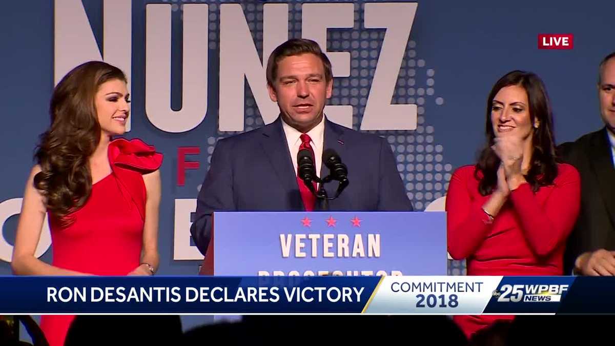Ron DeSantis declares victory in race for governor