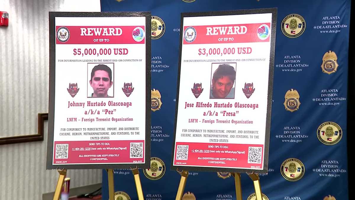 Georgia: Feds announce drug arrests, offer $8 million reward - WJCL